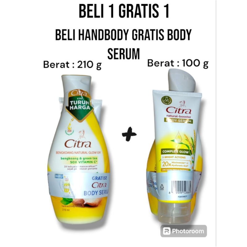 Jual PROMO!!! BELI 1 GRATIS 1 beli handbody dapat body serum ( berat ...