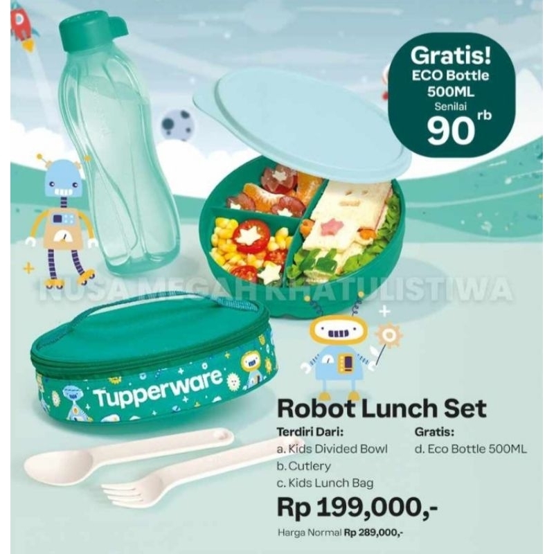Jual unicorn robot lunch set Tupperware | Shopee Indonesia