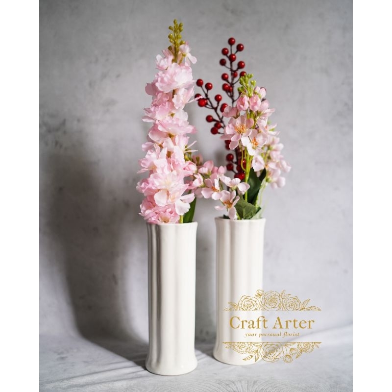 Jual Vas Bunga/ Vas Tinggi Motif Bambu 402/ Vas Model Bambu Tinggi ...