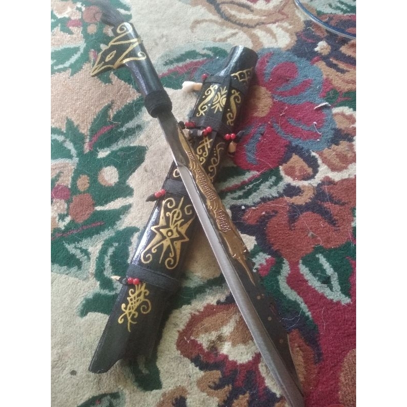 Jual Mandau motif hiasan naga khas dayak Kalimantan | Shopee Indonesia
