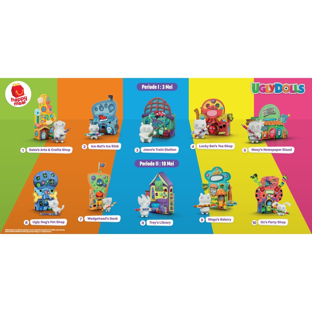 Jual Mainan Anak Hadiah Happy Meal Meals McD McDonald McDonalds Karakter UglyDoll Ugly Doll ...