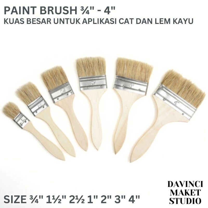 Jual Kuas Besar 3/4 1 1.5 2 2.5 3 4 Inch Kuas Aplikator Lem Kayu Rumput ...