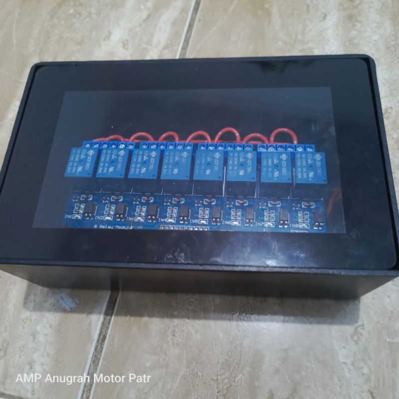 Jual modul matrix 8 chanelplus rilay dengan remot on off dan kecepatan ...