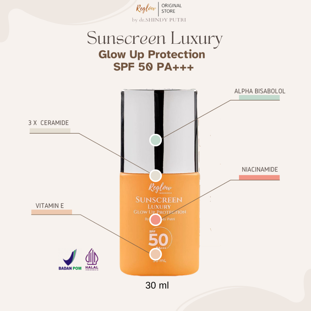 Jual Reglow by Shindy Putri Sunscreen Luxury Glow Up Protection | Sun ...