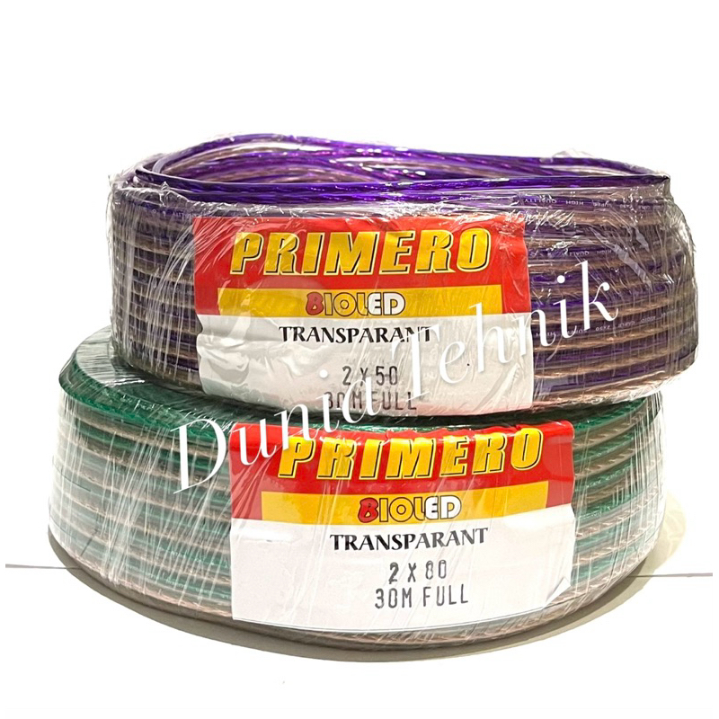 Jual Kabel Audio Transparant PRIMERO 2 x 50 , 2 x 80 PER 1 METER Kabel Listrik Per Meter Meter ...