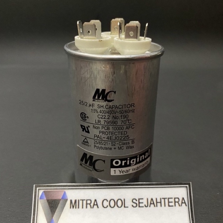 Jual KAPASITOR AC CAPACITOR AC LG 3 KAKI 252 uF MERK MC 252 MIKRO | Shopee Indonesia