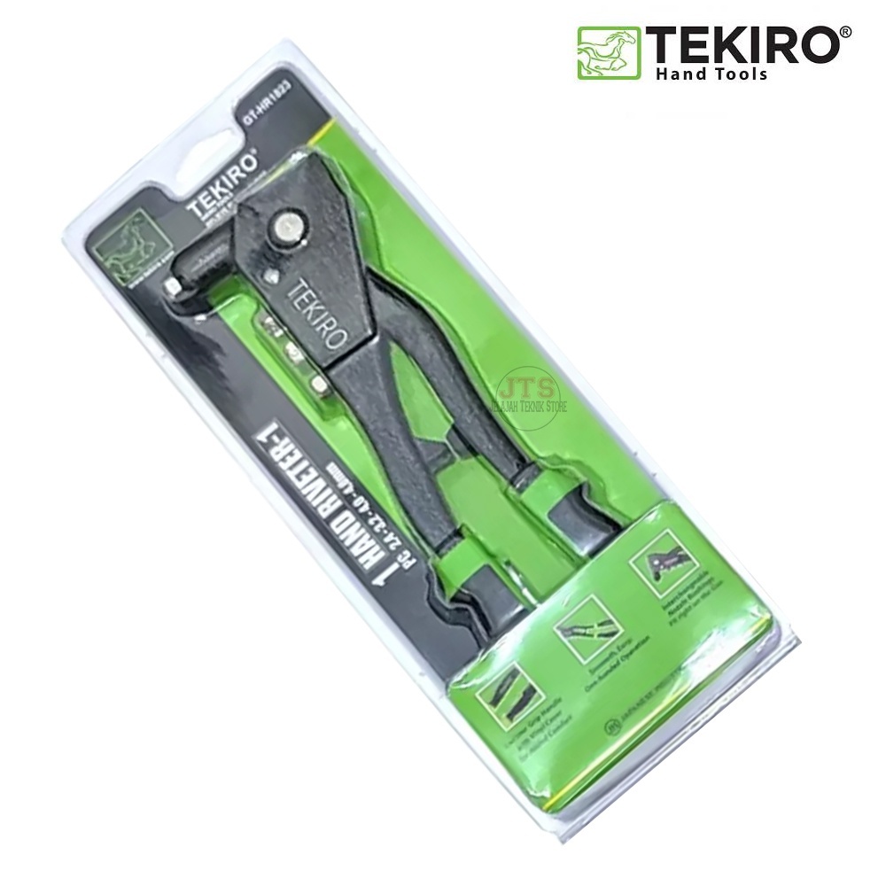 Jual TEKIRO Tang Rivet Hitam Gagang Stang Paku Ripet / Paku Keling ...