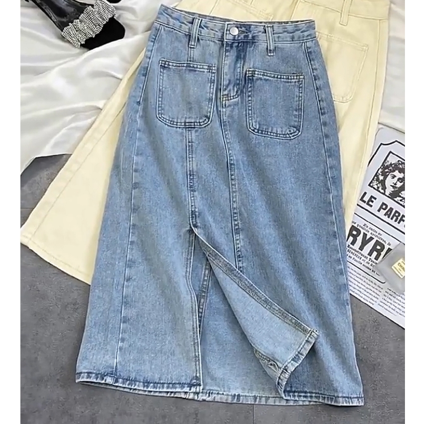 Jual 【boll.id】Rok Wanita Jumbo/Midi Korean Skirt/Rok Midi Wanita/Rok ...