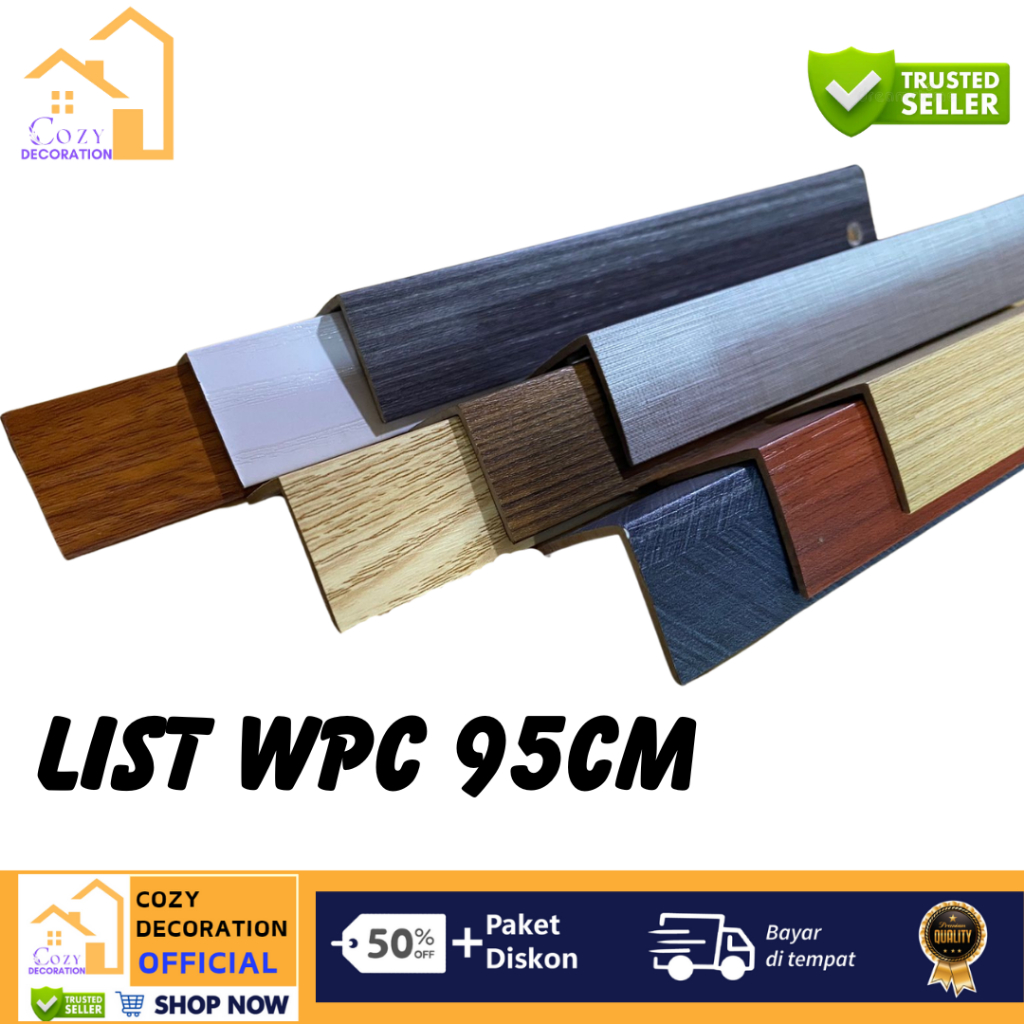 Jual [ PROMO ] LIST SIKU L WPC WALL PANEL | PENUTUP WALL PANEL WPC ...