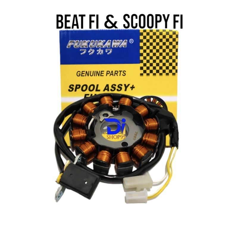 Jual SPULL ASSY FUKUKAWA BEAT FI 2013 STATER KASAR SPOOL KOMPLIT HONDA ...