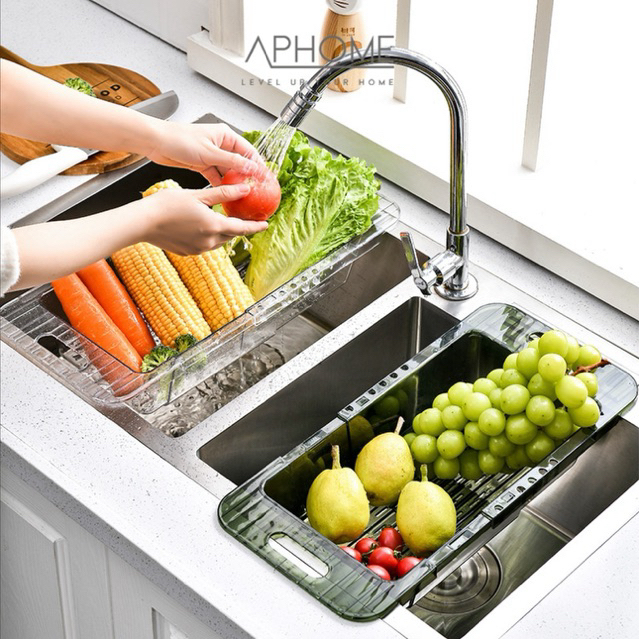 Jual APHOME Wadah Watafel sink Adjustable Saringan Buah Sayur Gantungan ...