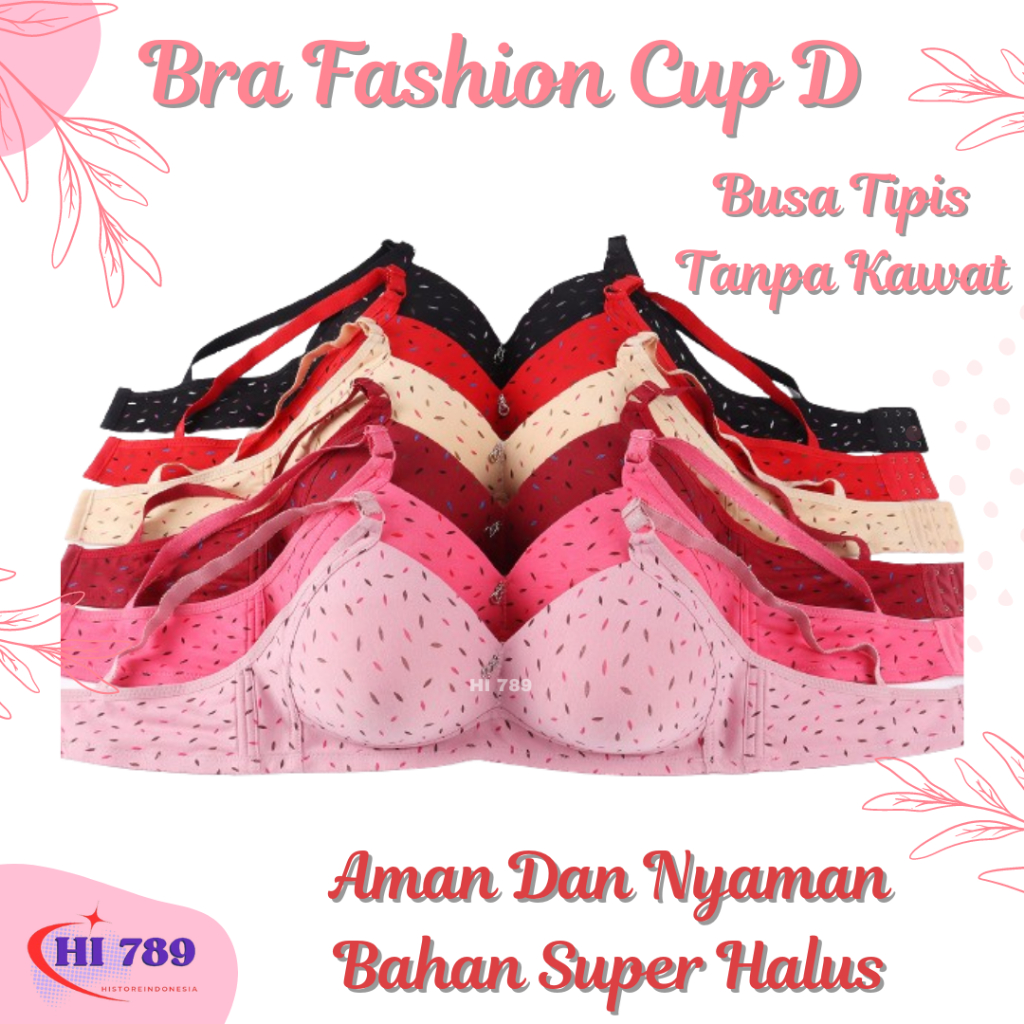 Jual Bra BH Jumbo Cup D Fashion Push Up Bra Premium Busa Tipis Tanpa ...