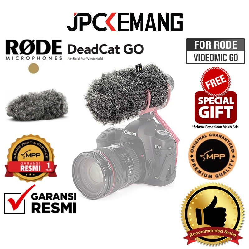 Jual Rode DeadCat GO for VideoMic GO Furry Wind Cover Dead Cat Free ...