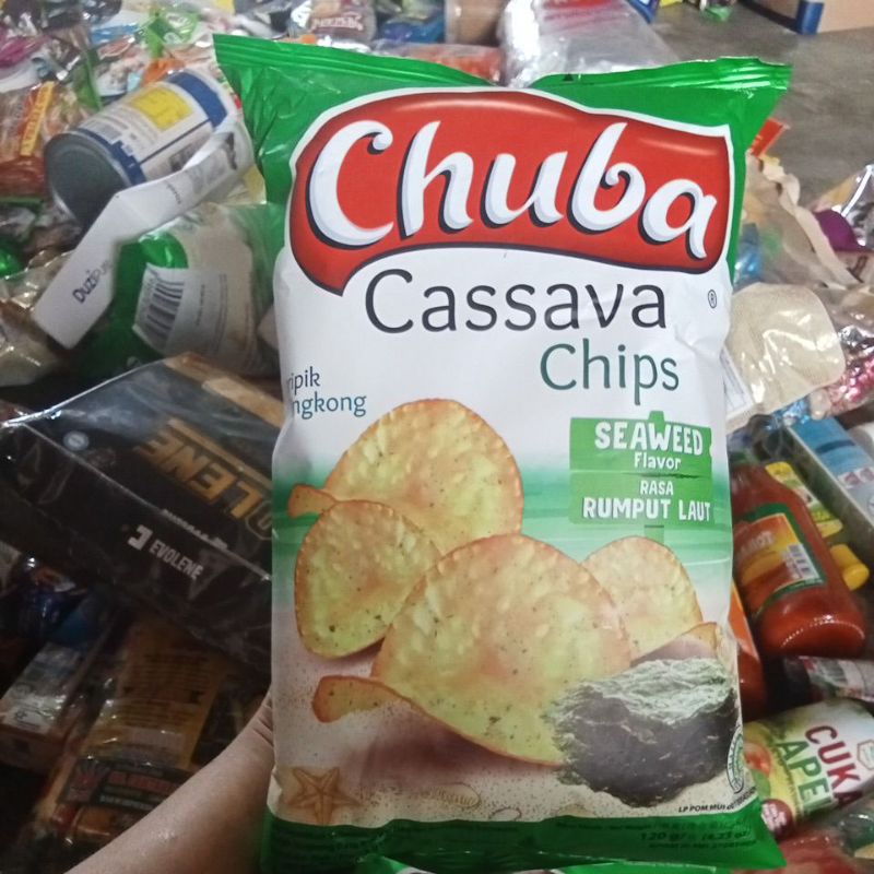 Jual chuba cassava chips rasa rumput laut 120g | Shopee Indonesia