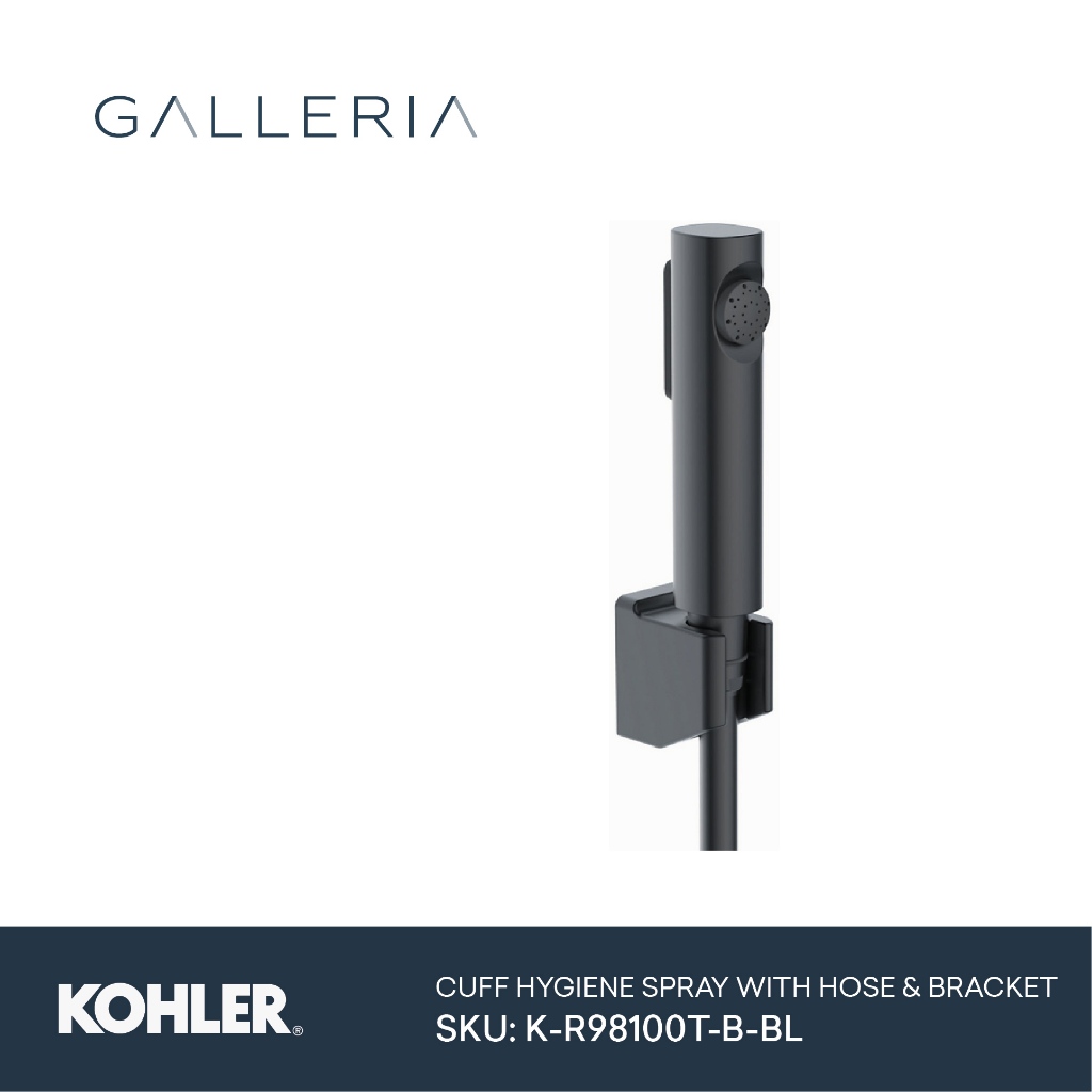Jual Kohler Cuff Hygiene Spray W/ Hose & Fixed Wall Bracket Matte Black ...