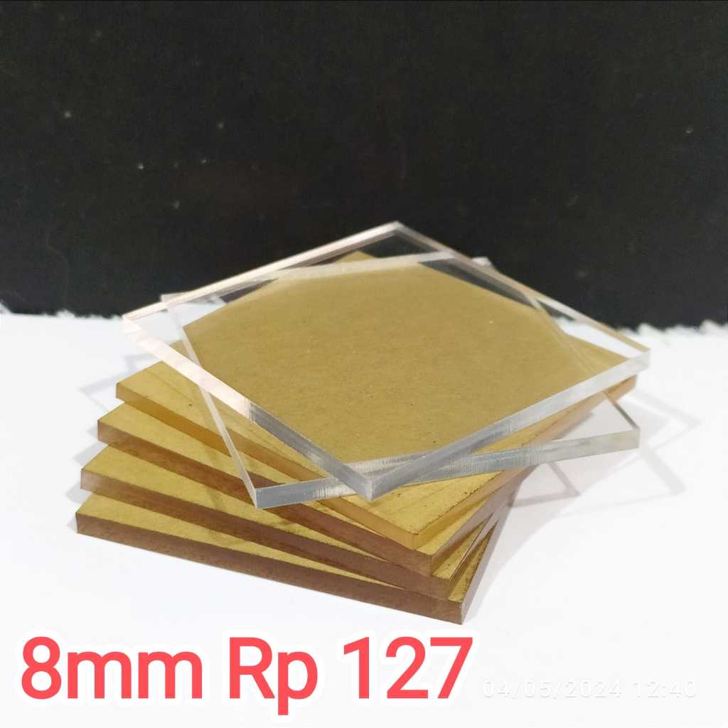 Jual Akrilik bening 8mm lembaran, custom akrilik 8mm, akrilik lembaran 8mm potongan custom ...