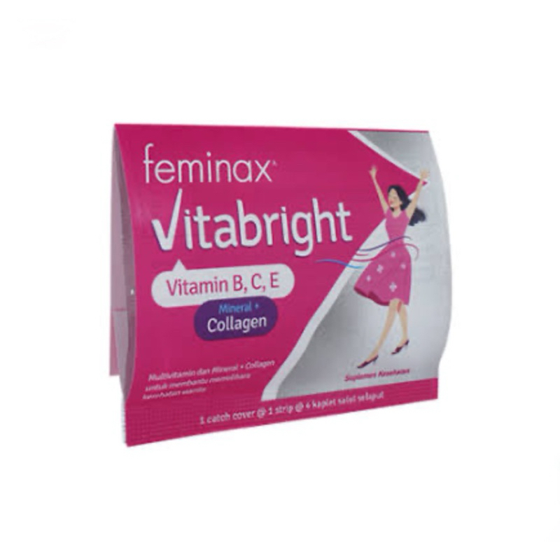 Jual Feminax Vitabright Strip 4 Kaplet - Multivitamin & Mineral ...