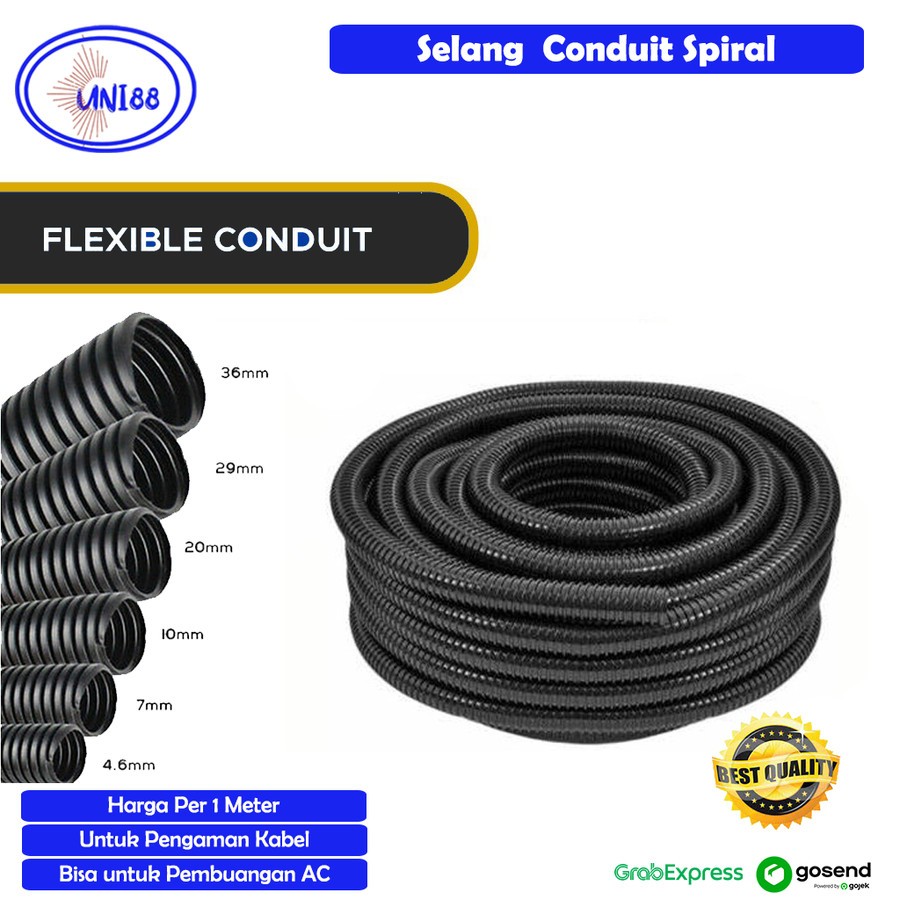 Jual Selang Pelindung Pengaman Cable Listrik Kabel Spiral Fleksibel ...