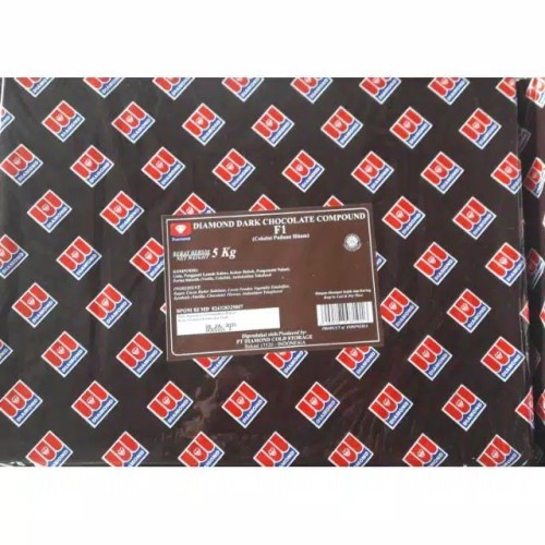 Jual Diamond F1 Dark Chocolate Compound 5kg / Diamond F1 Coklat Batang ...