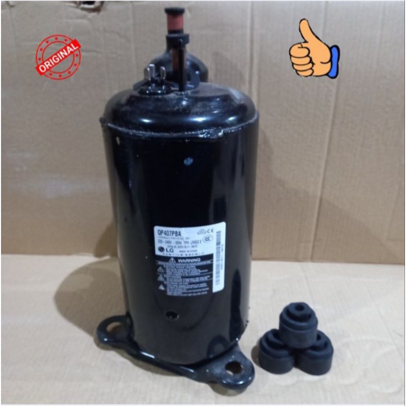 Jual LG Compressor R 22 QP-407-PBA 3 HP 220-240 Volt (Rotary) | Shopee ...