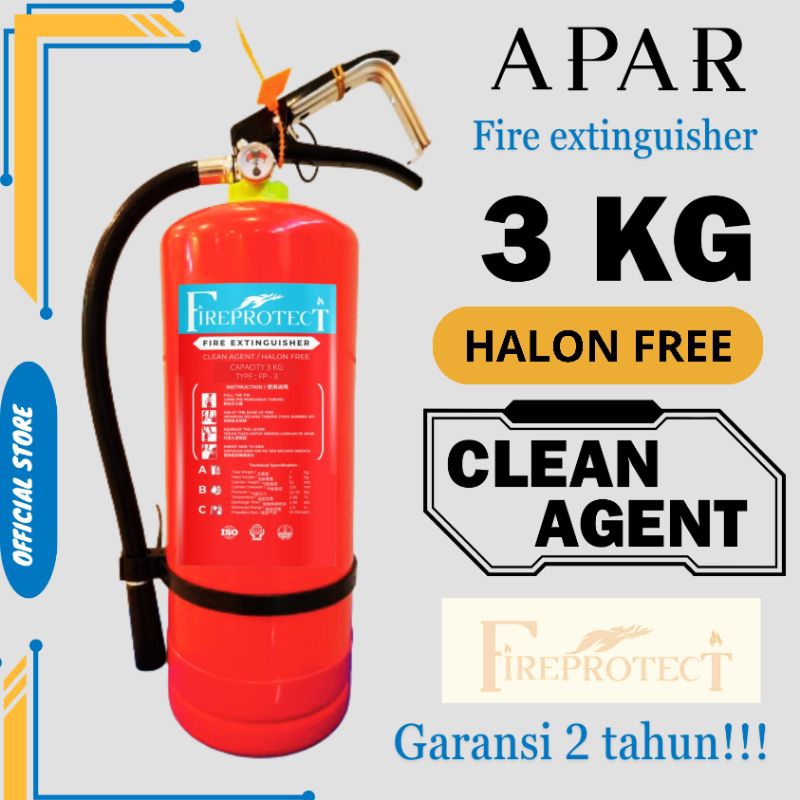 Jual FIRE PROTECT Apar pemadam Liquid clean agent AF11 3kg / hatrone gas / halon free 3 kg ...