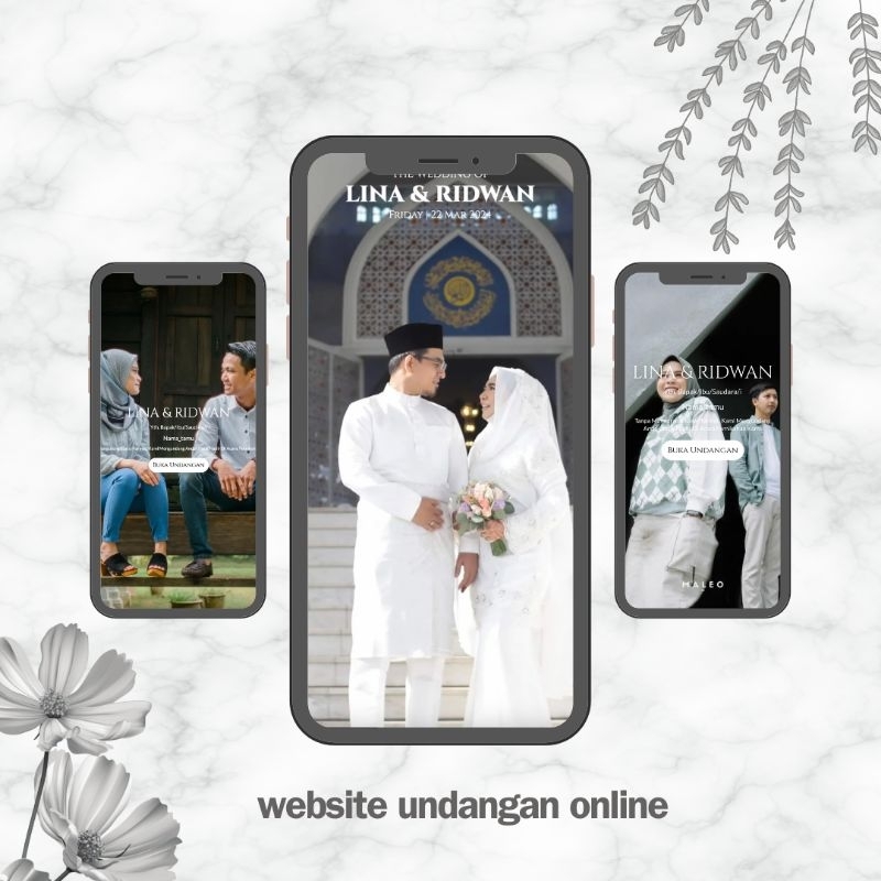 Jual Undangan Digital Pernikahan Exclusive Dengan Foto / Tanpa Foto ...