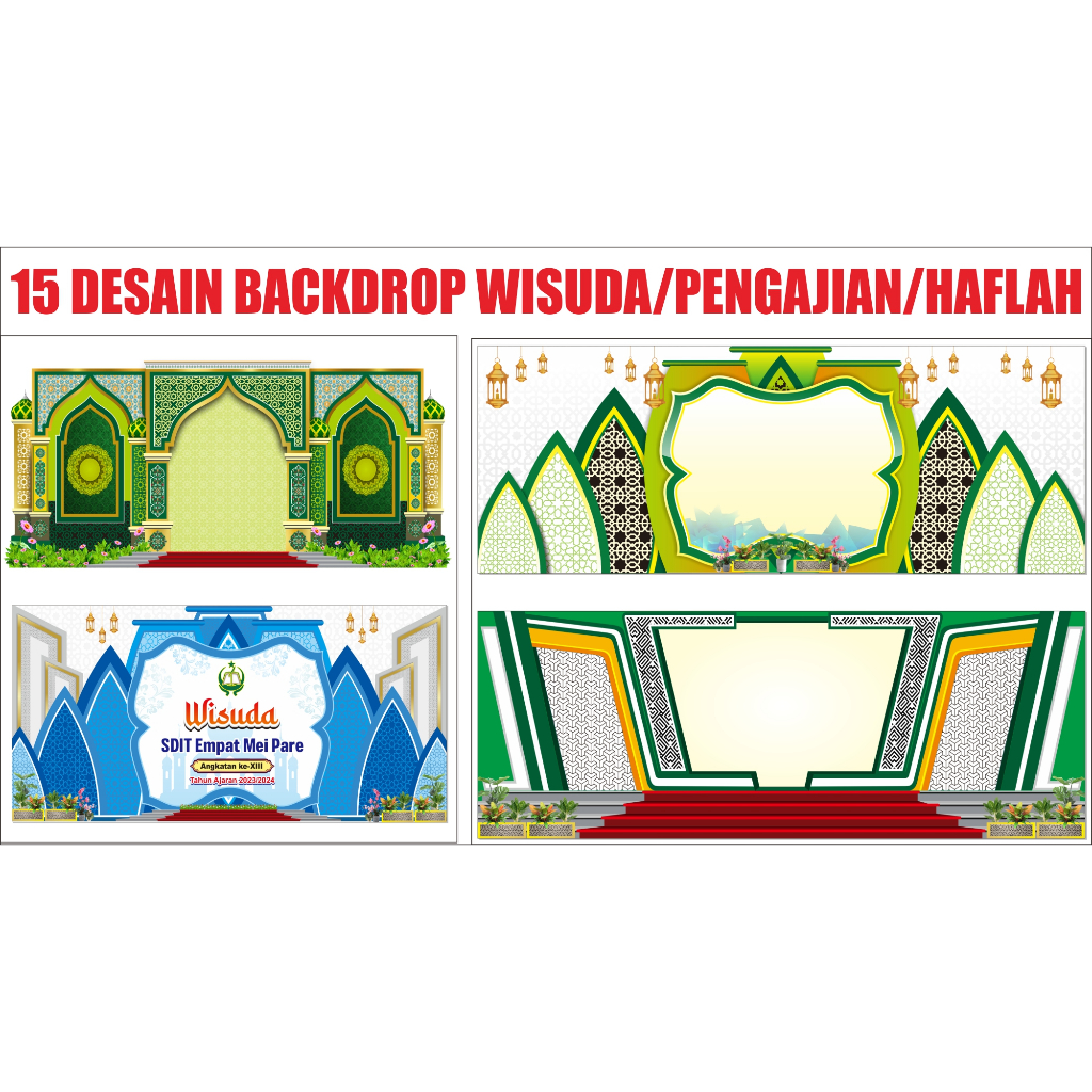 Jual 50 DESAIN BACKDROP MUDAH DI EDIT | Shopee Indonesia