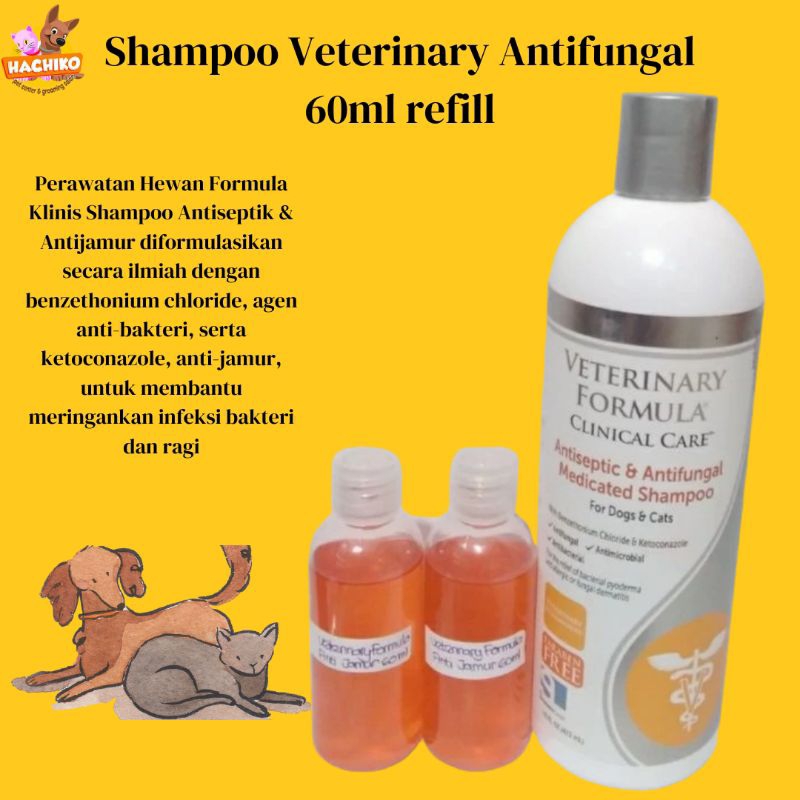 Jual Veterinary Formula Antiseptic & Antifungal Medicated Shampoo 60ml ...