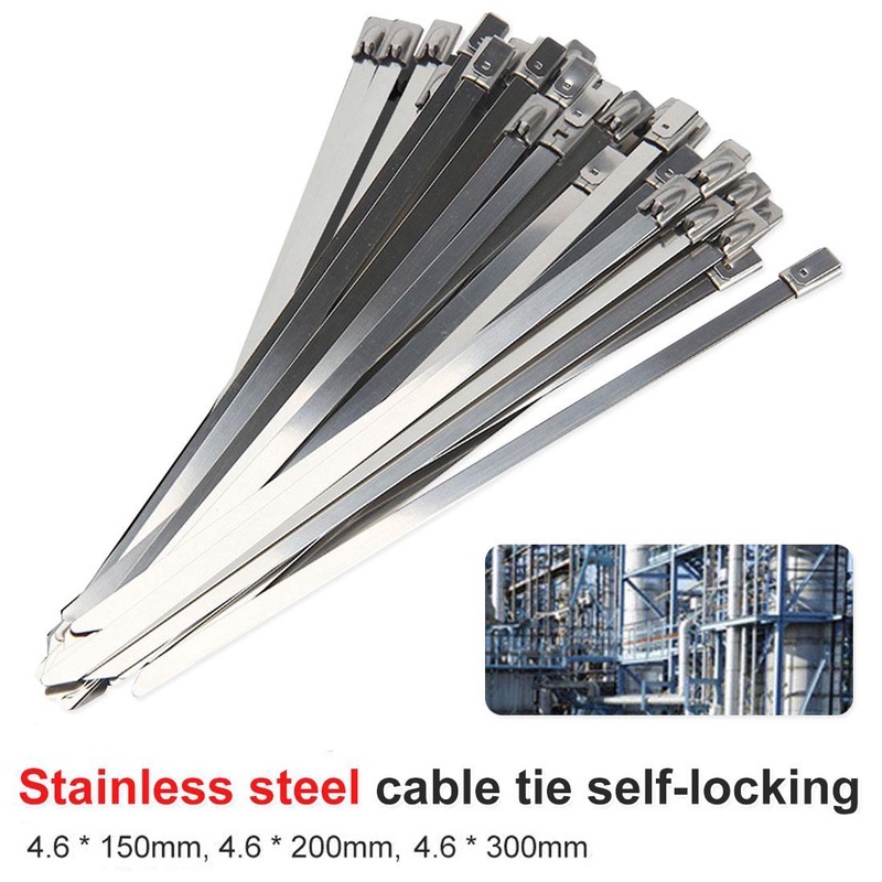 Jual (100 Pcs ) Kabel Ties Stainless Tali Besi Anti Karat 304 / Cable ...