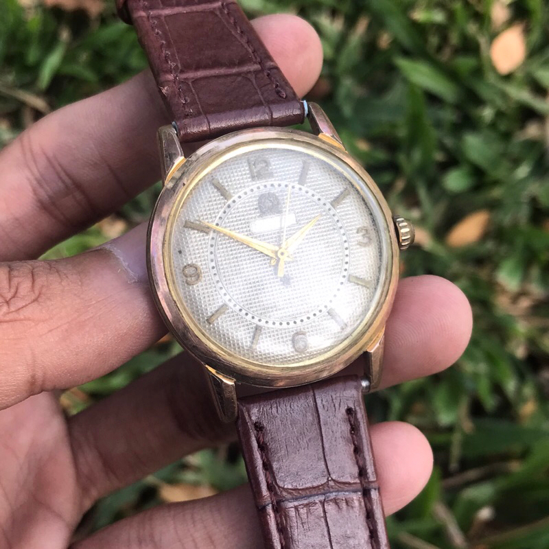 Jual jam tangan vintage Titus Manual Winding Swiss gold jadul kuno ...