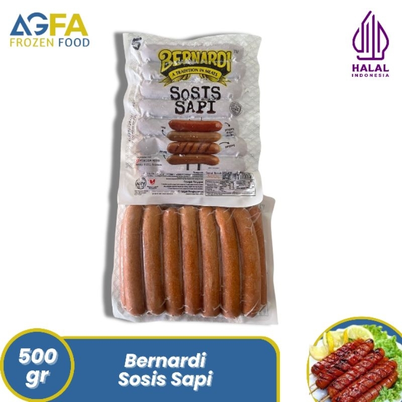 Jual Bernadi Sosis Sapi / Sosis Sapi Bernadi / Sosis Sapi Frozen ...