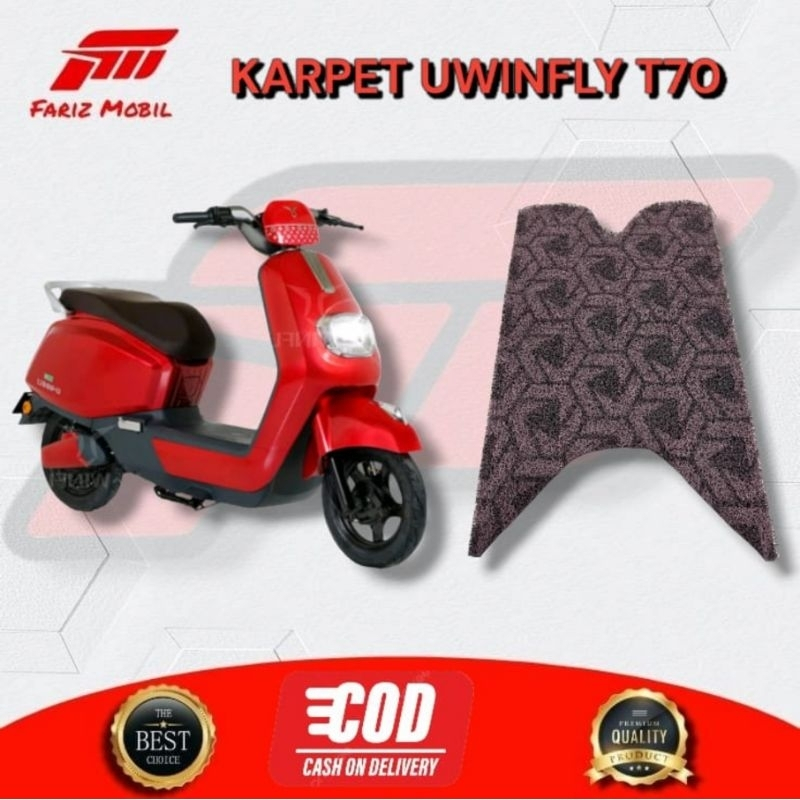 Jual Karpet Alas Kaki Sepeda Listrik Uwinfly New T70 | Shopee Indonesia