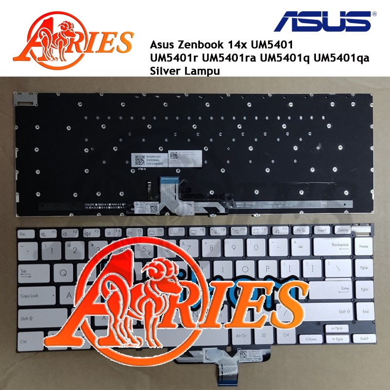 Jual Keyboard Laptop Asus Zenbook 14x UM5401 UM5401r UM5401ra UM5401q ...