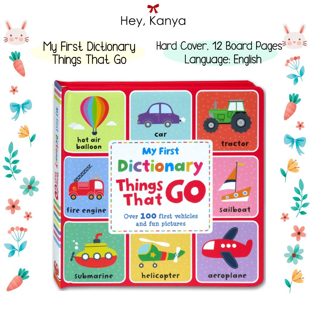 Jual My First Dictionary Things That Go Board Book with 100 First ...