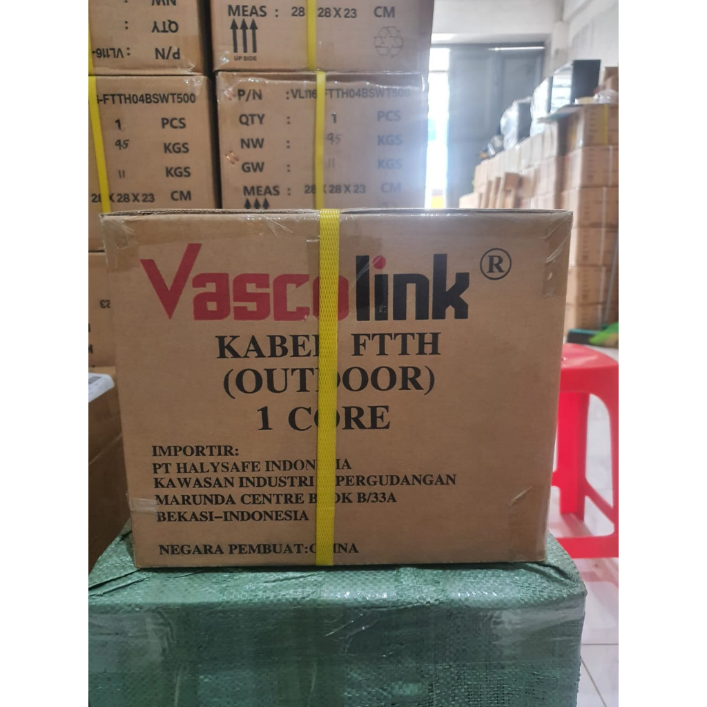 Jual Kabel Fiber Optic Drop Wire Optik / DW FO FTTH 1 core /3 seling ...