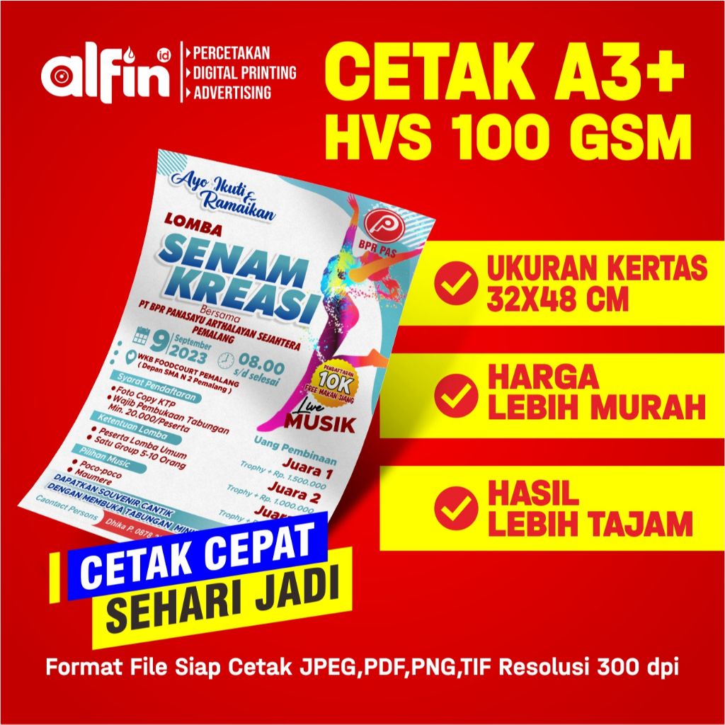 Jual CETAK A3+ HVS 100 GSM [ 1 SISI / 2 SISI ] MURAH / ISI BUKU / BUKU / MAJALAH | Shopee Indonesia
