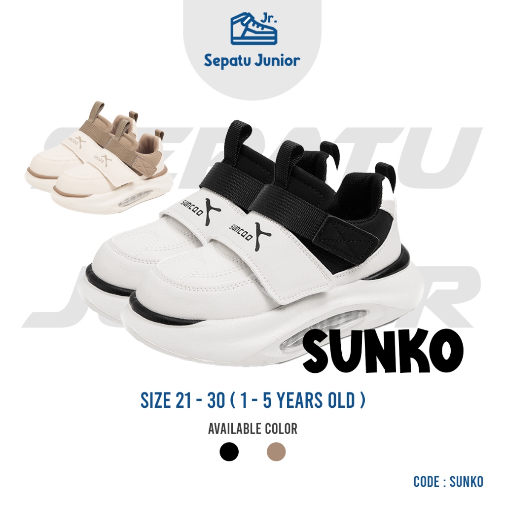 Jual SJR - Sepatu Anak Laki-laki Sneaker Anak Cowok Perekat Velkro ...