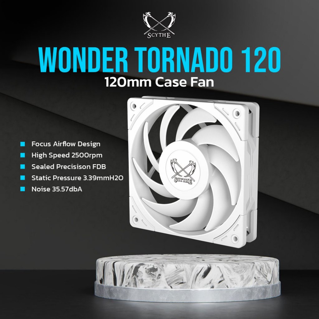 Jual SCYTHE Wonder Tornado 120 PWM 2500 RPM, Air Flow Fans | Shopee ...
