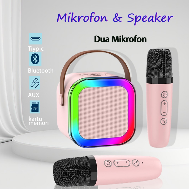 Jual AHNSOCK Mic Wireless Karaoke Bluetooth Microphone Spiker Blutut ...