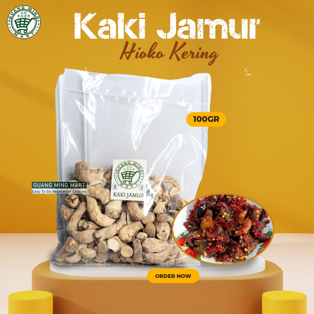 Jual Kaki Jamur Hioko Kering 100g / Repack Dried Shitake Mushroom ...