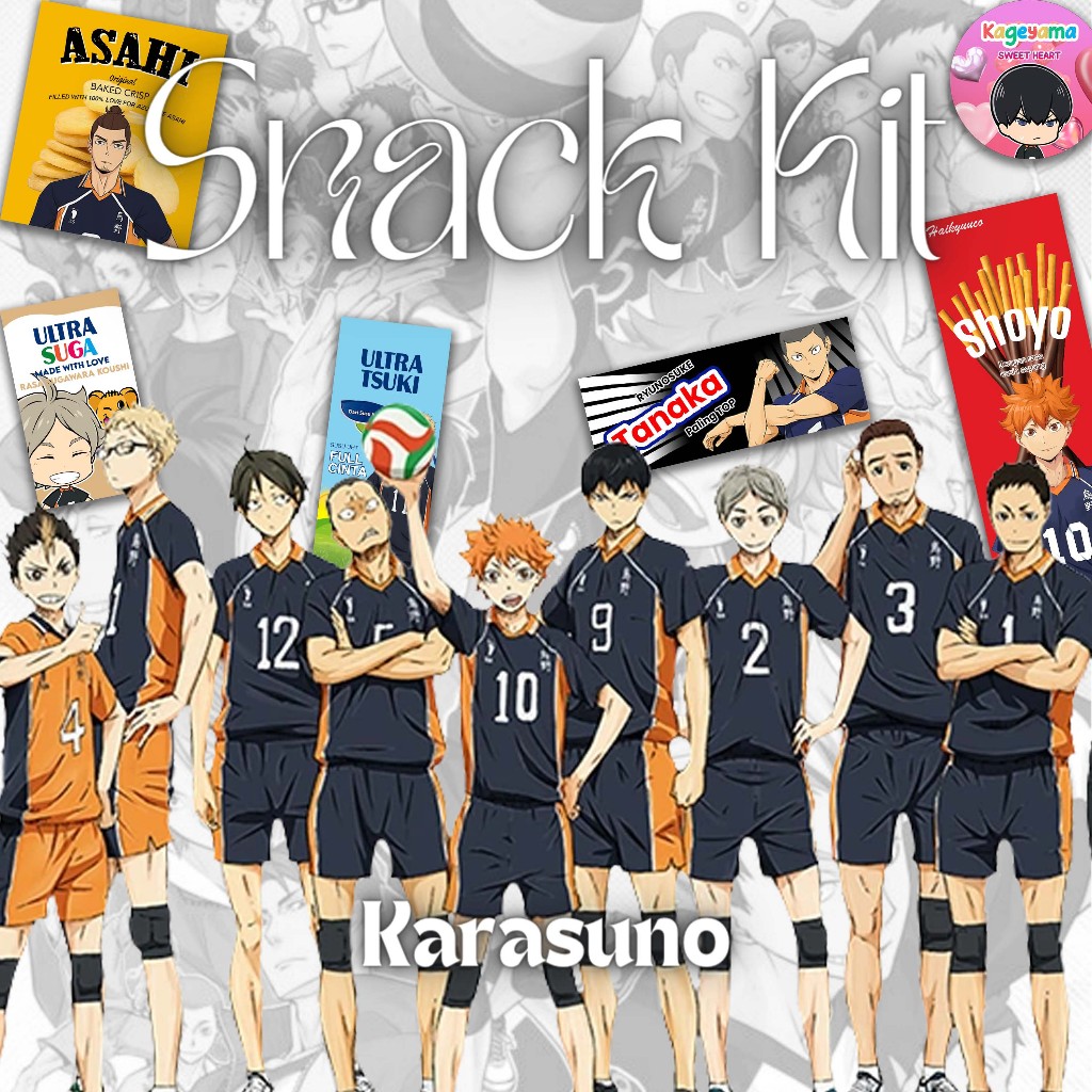 Jual KARASUNO HAIKYUU!! SNACK KIT // ULTRA MILK, POCKY, ULTRA MIMI, TOP ...