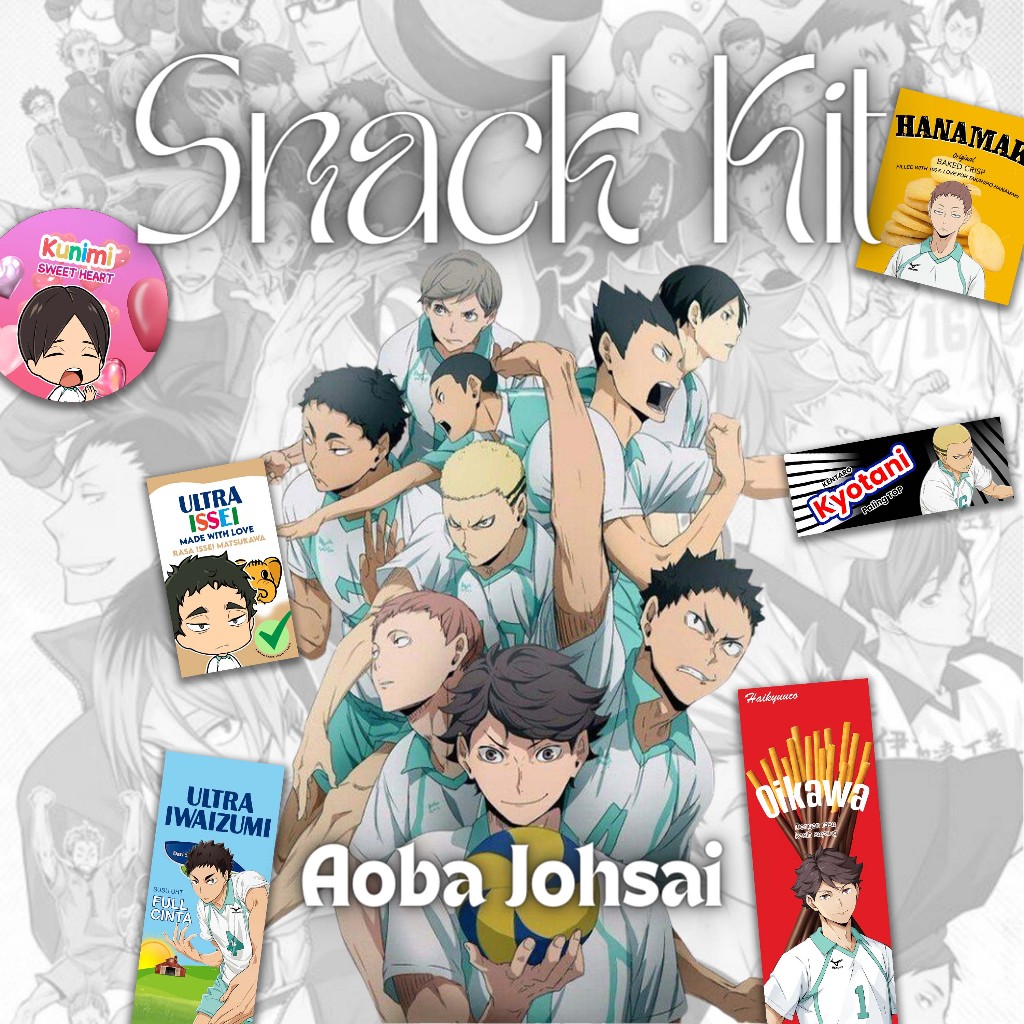 Jual AOBA JOHSAI HAIKYUU!! SNACK KIT // ULTRA MILK, POCKY, ULTRA MIMI ...