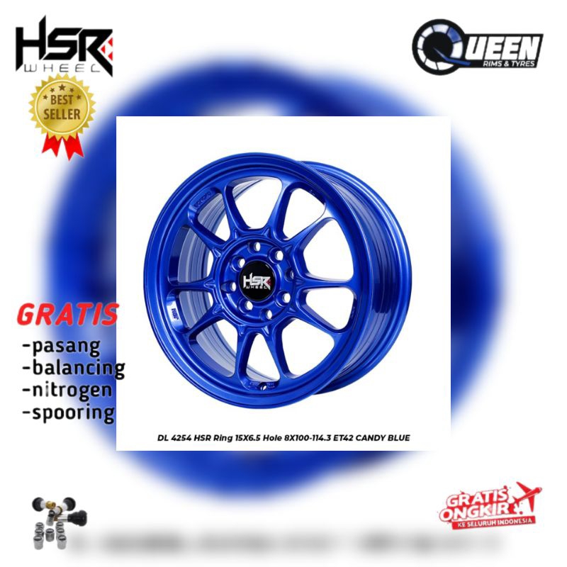 Jual VELG RACING R15 DOUBLE PCD HSR DL untuk mobil avanza, xenia, veloz, agya, ayla, sigra ...
