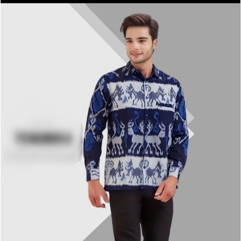 Jual BAJU TENUN PRIA, KEMEJA BATIK, BAJU TENUN MOTIF KHAS NTT | Shopee ...
