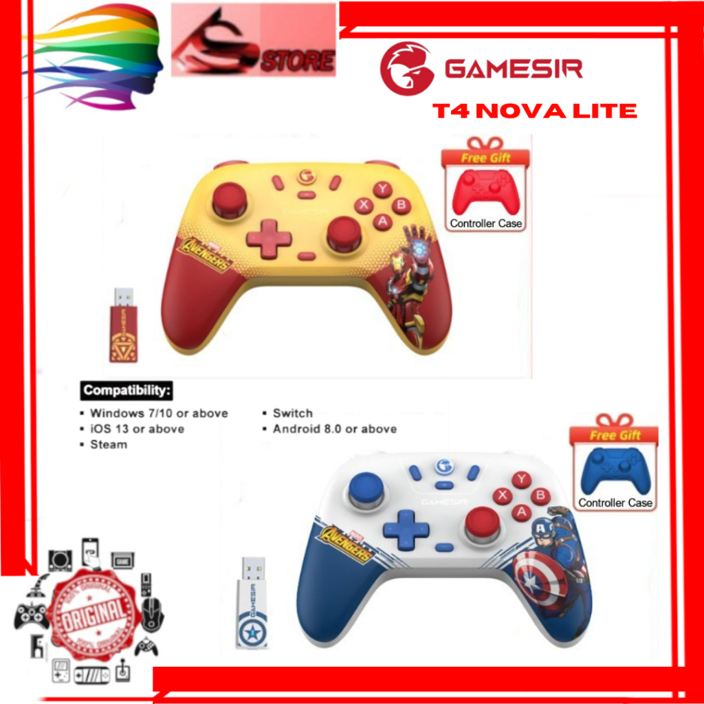 Jual GameSir T4 Nova Lite Marvel Edition Gamepad Mobile Gaming Controller Hall Effect Stick ...
