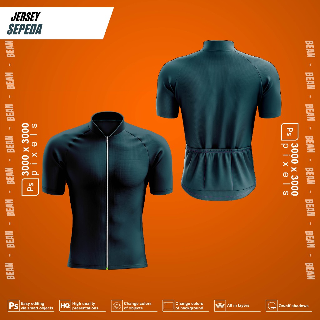Jual MOCKUP JERSEY SEPEDA - PHOTOSHOP (SMART OBJECT) | Shopee Indonesia