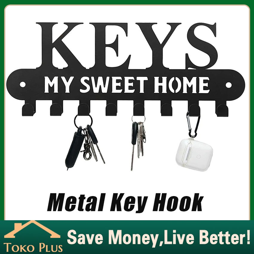 Jual Gantungan Kunci Dinding Aesthetic Besi Keychain Organizer Hiasan ...