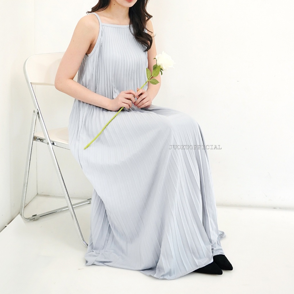 Jual Inner Dress Plisket Mayung / Dress Polos Plisket / Inner Plisket ...