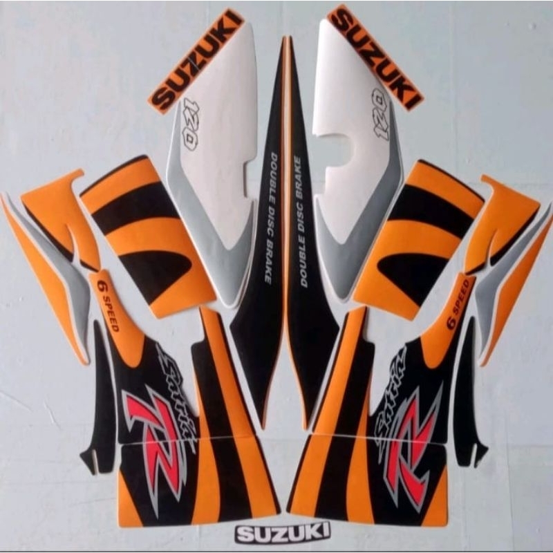 Jual Stiker Striping Suzuki Satria R 120 2001 Motif Lumba-Lumba Lis ...