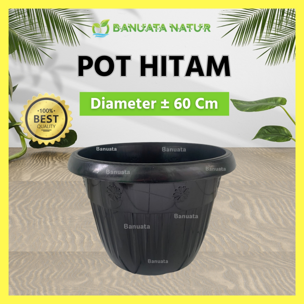 Jual Pot Hitam Tanaman Plastik Besar Jumbo Pot Hitam 60 cm Berkualitas ...